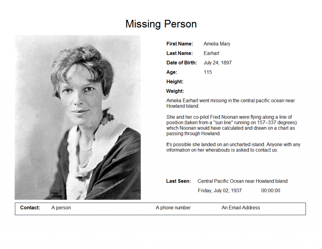 The Missing Poster Oplopanax Horridus