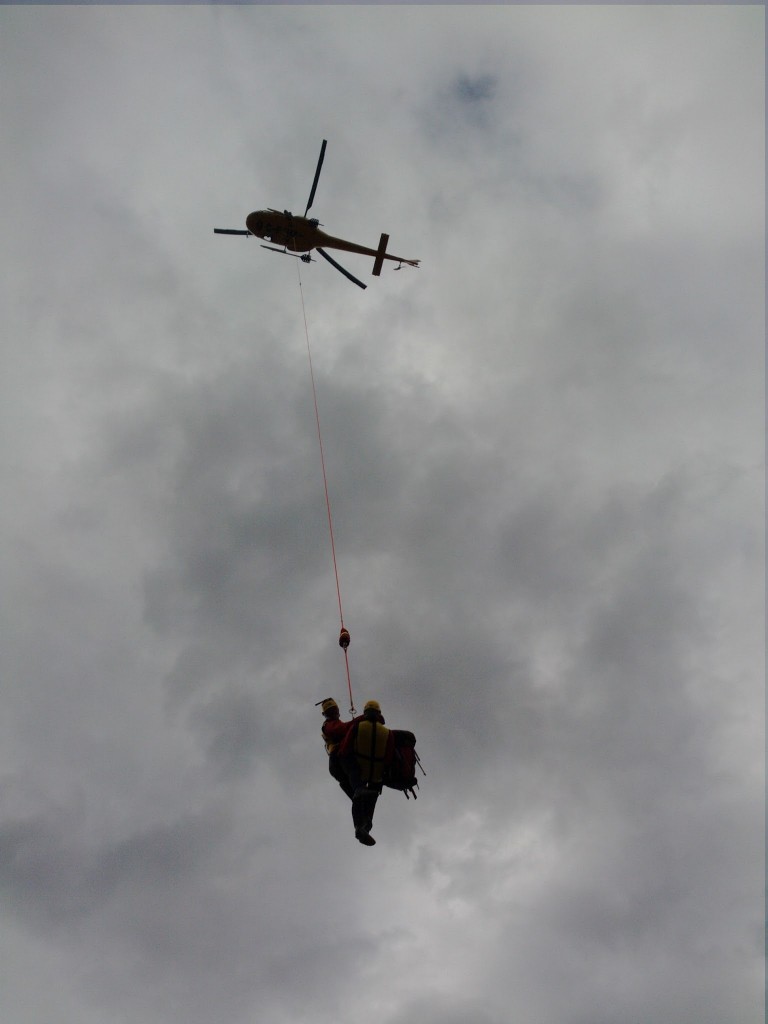 Helicopter Rescue Drill and Recertification – Oplopanax Horridus
